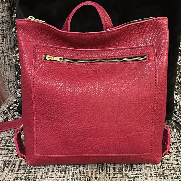 Portland Leather | Bags | Portland Leather Tote Pebbled Backpack In ...